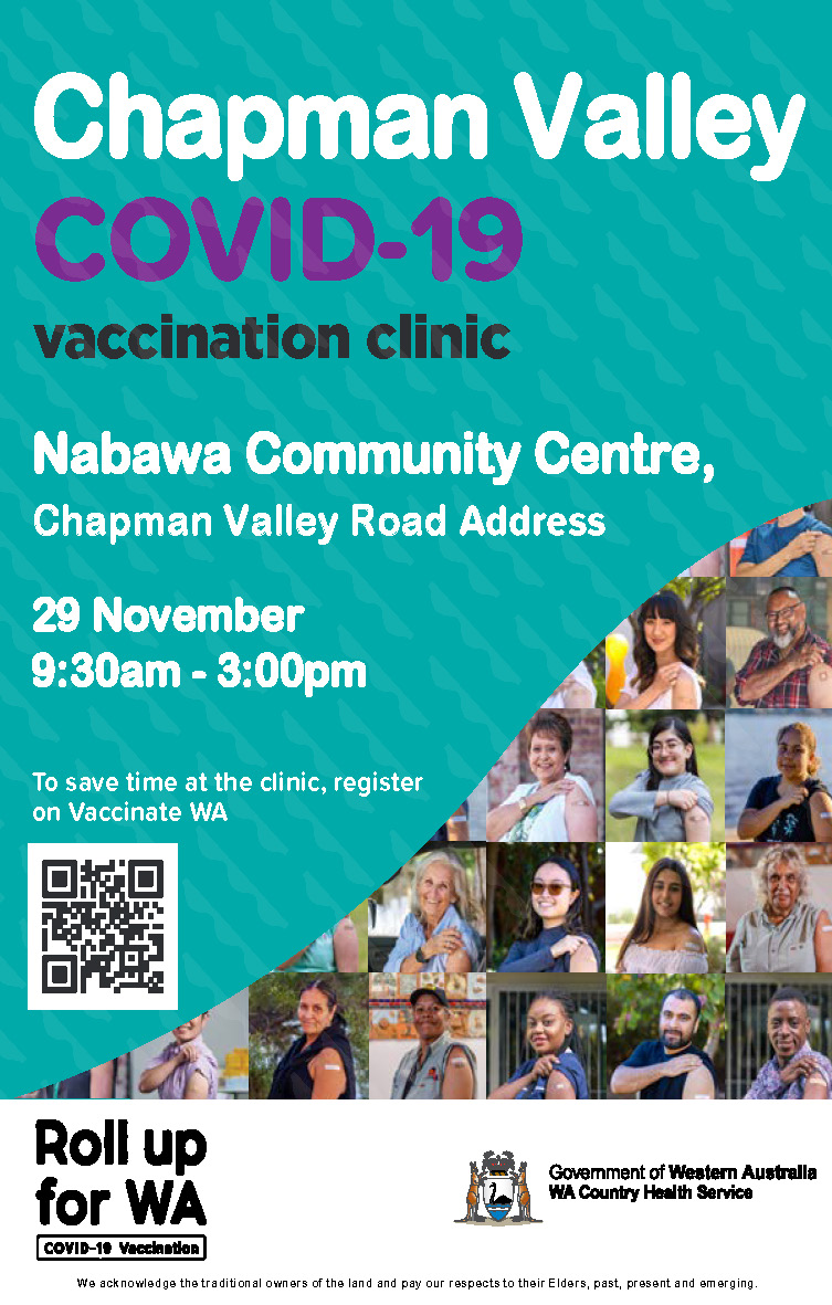 News Story - COVID-19 Vaccination Clinic - Nabawa Community Centre ...