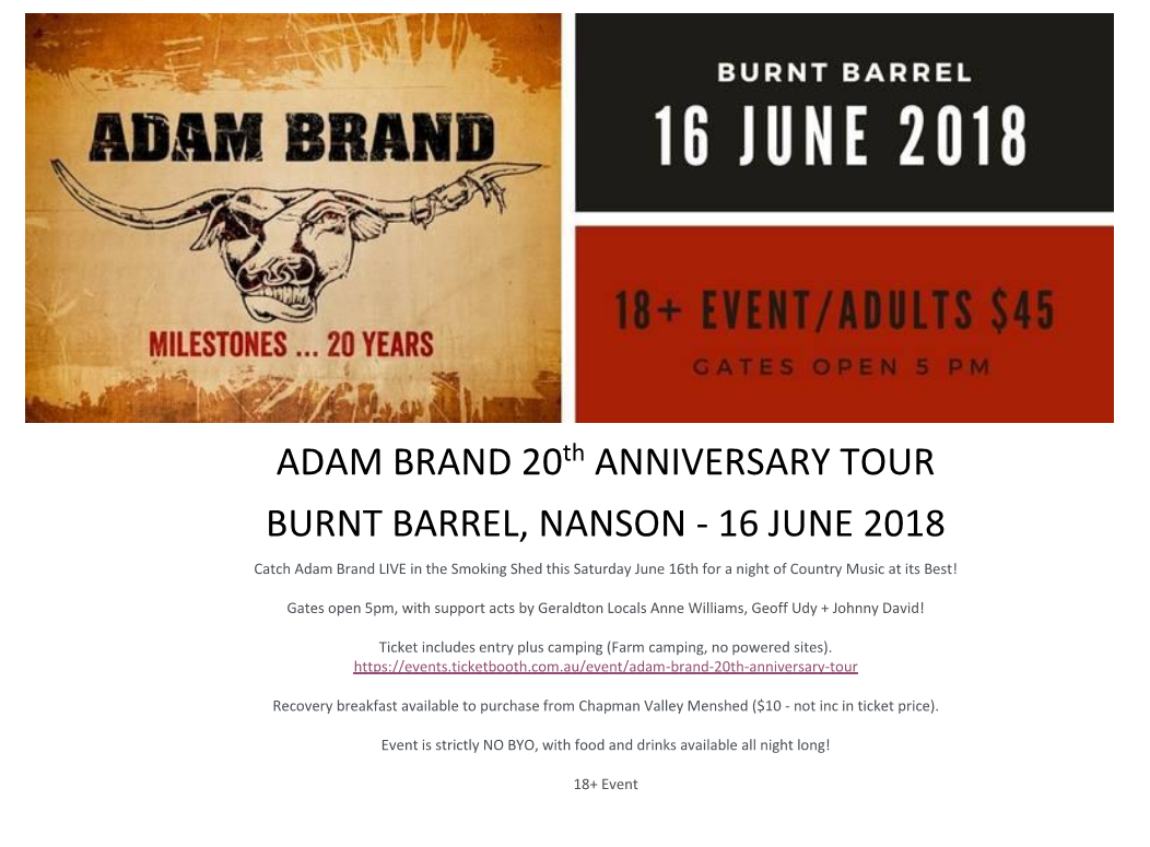 Events » Shire of Chapman Valley